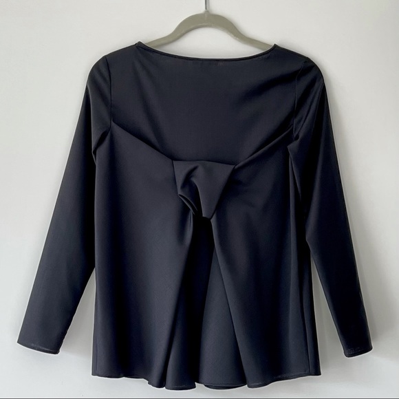 COS | Tops | Nwot Cos Lightweight Wool Blouse With Back Bow | Poshmark